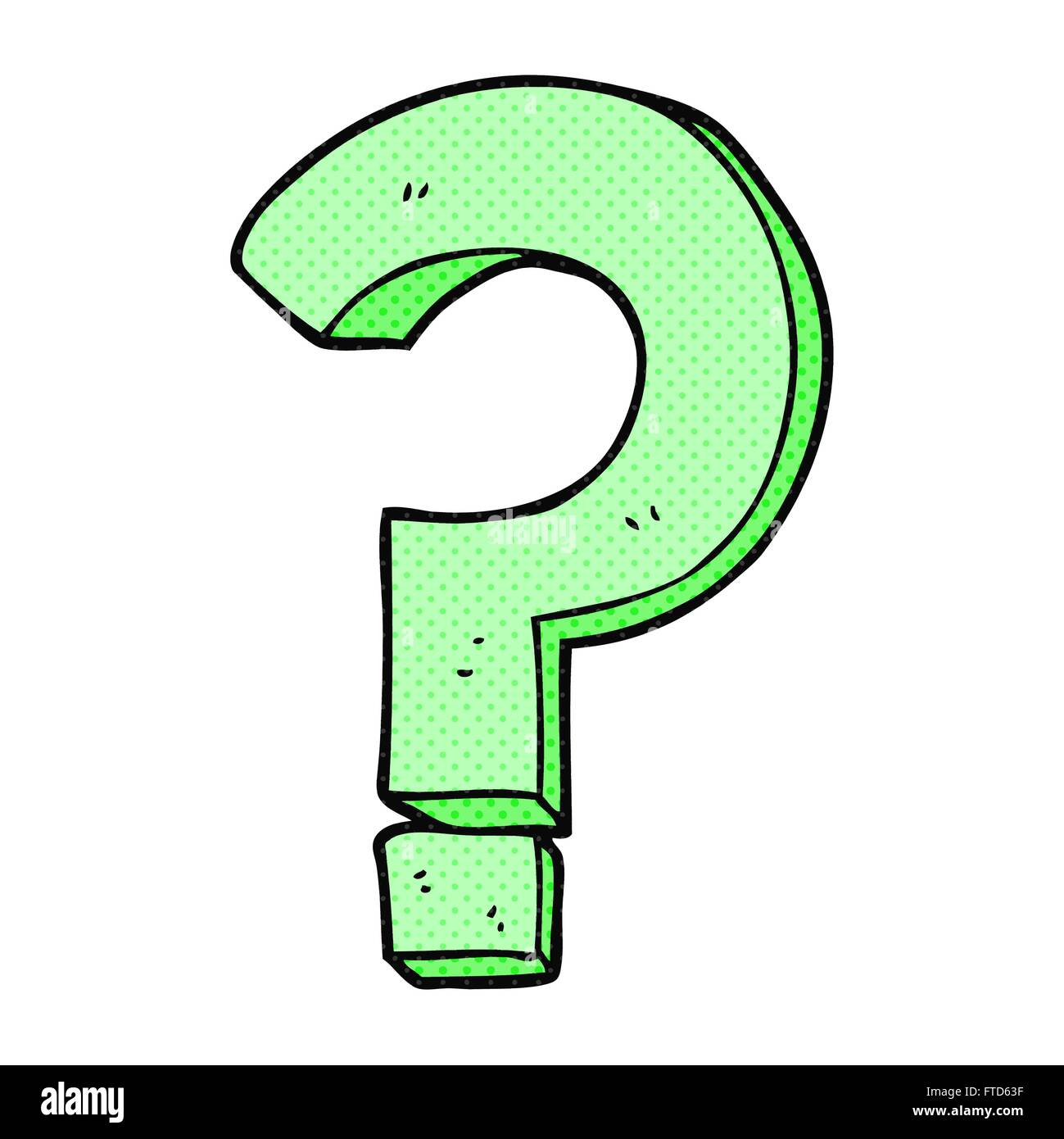 freehand drawn cartoon question mark Stock Vector Image & Art - Alamy