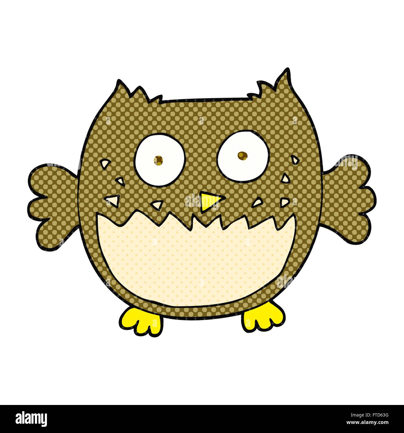 freehand drawn cartoon owl Stock Vector Image & Art - Alamy