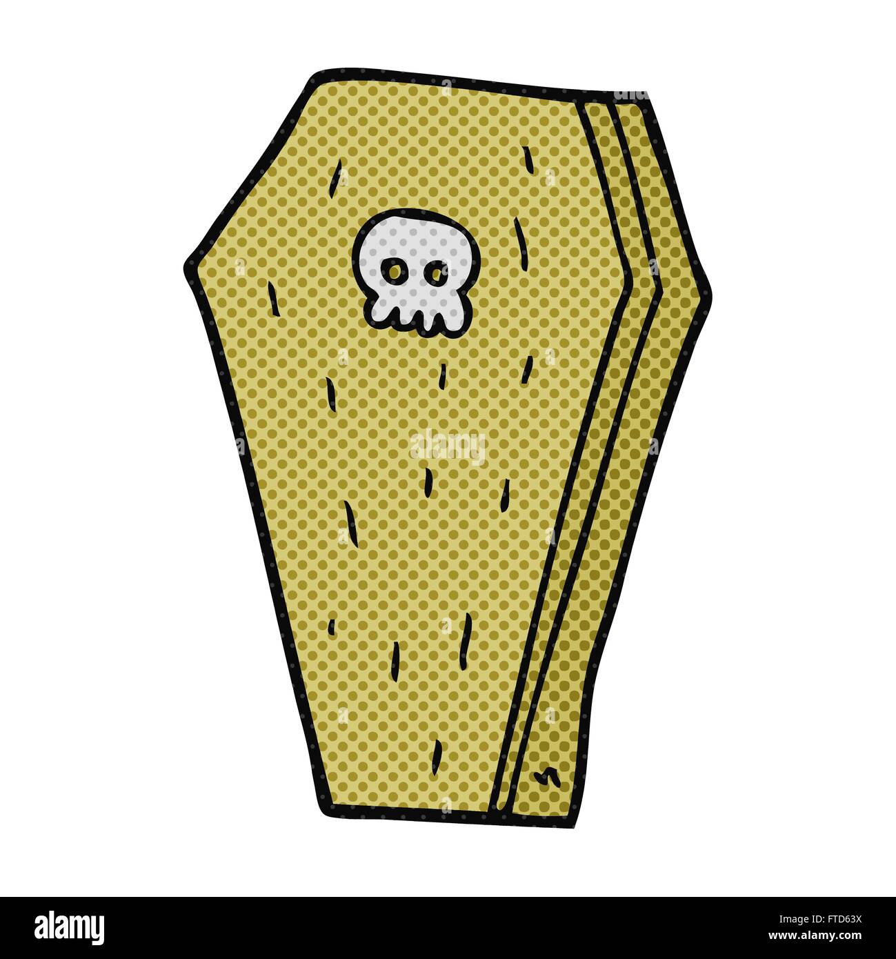 freehand drawn cartoon halloween coffin Stock Vector Image & Art - Alamy