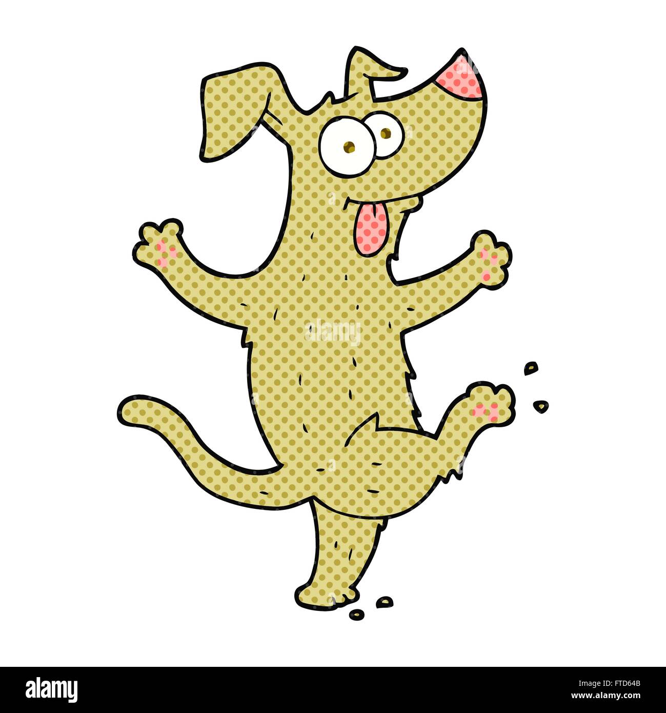 freehand drawn cartoon dancing dog Stock Vector Image & Art - Alamy