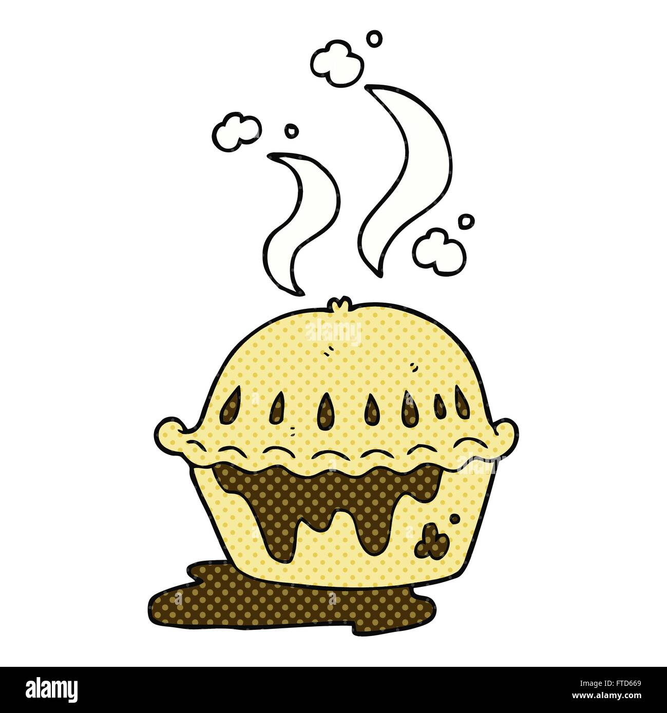freehand drawn cartoon hot pie Stock Vector Image & Art - Alamy
