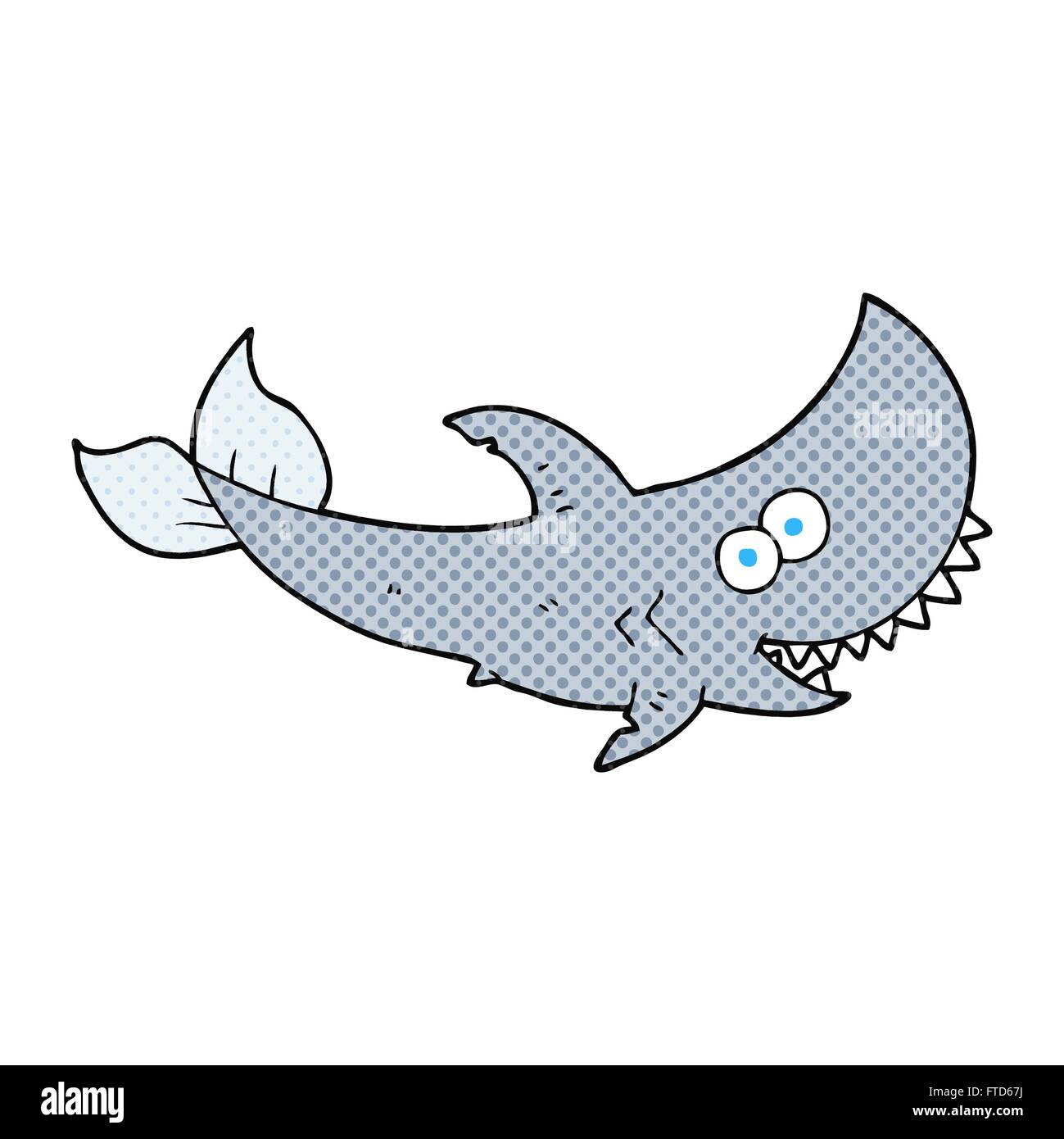 freehand drawn cartoon shark Stock Vector Image & Art - Alamy
