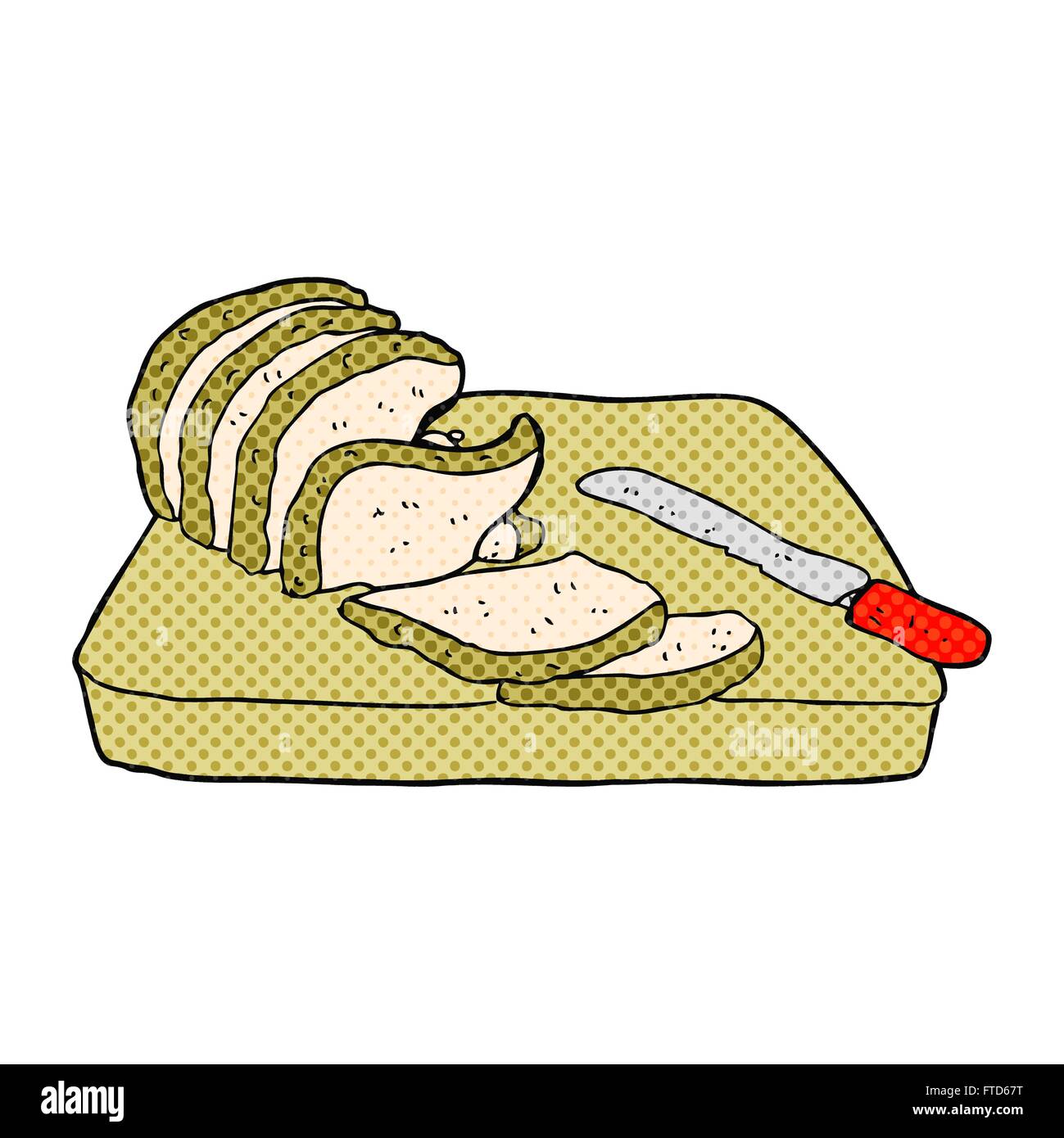 freehand drawn cartoon sliced bread Stock Vector Image & Art - Alamy