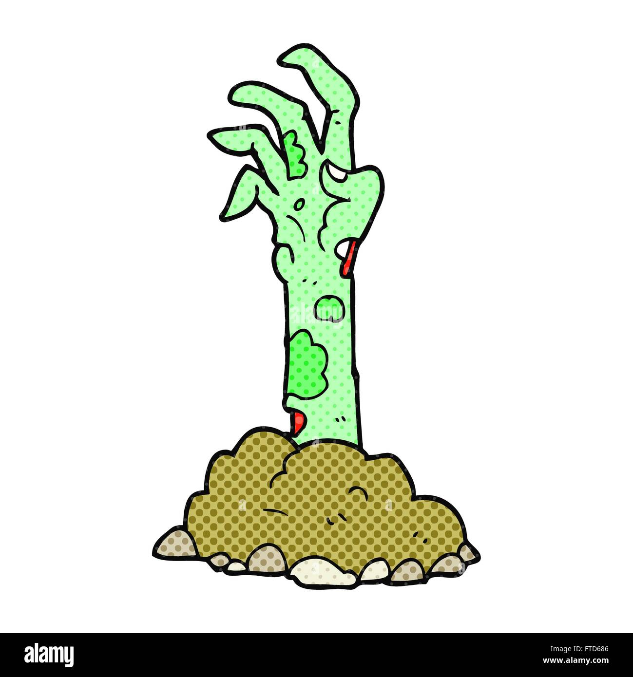 Cartoon zombie hand hi-res stock photography and images - Alamy