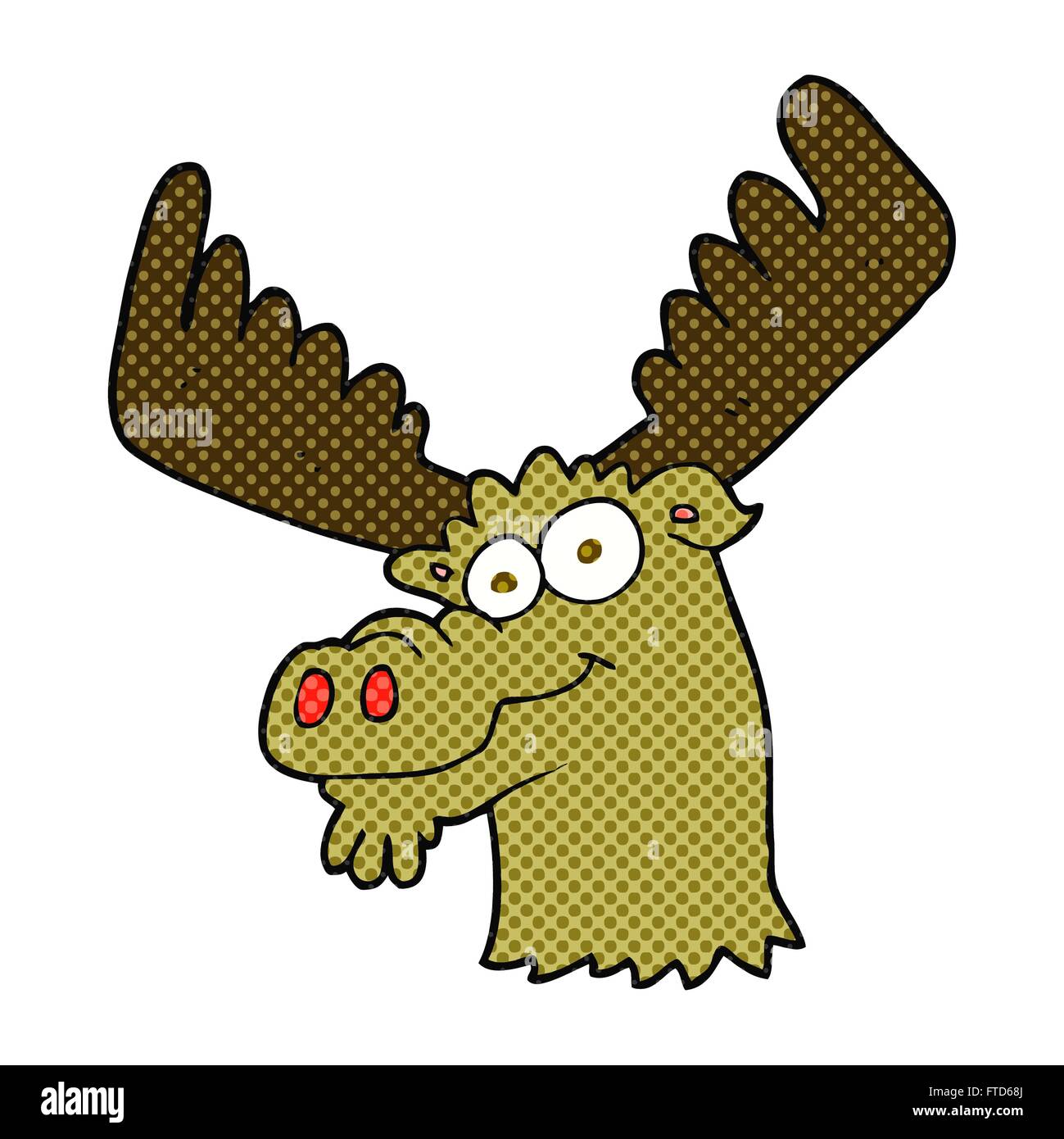 Crazy moose Stock Vector Images - Alamy