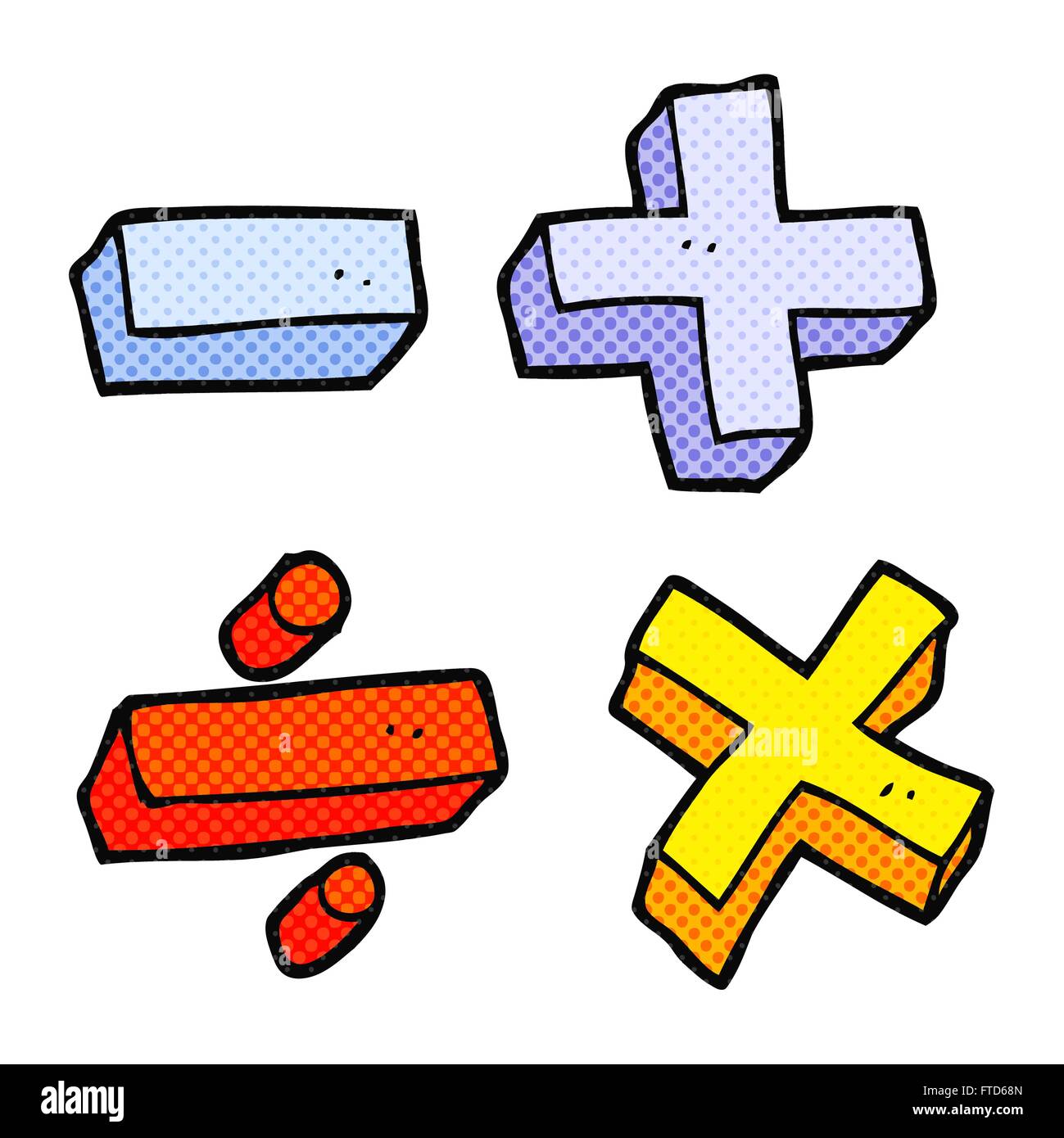 Cartoon Math Symbols