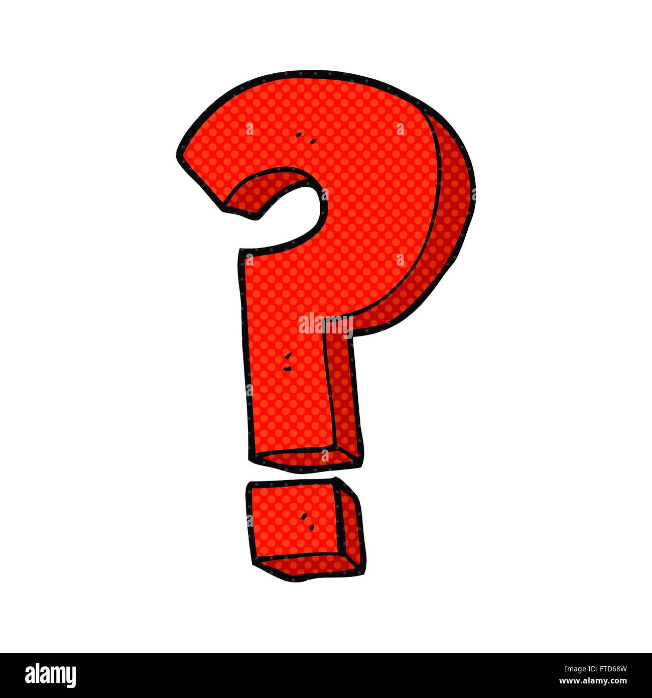 freehand drawn cartoon question mark symbol Stock Vector Image & Art ...