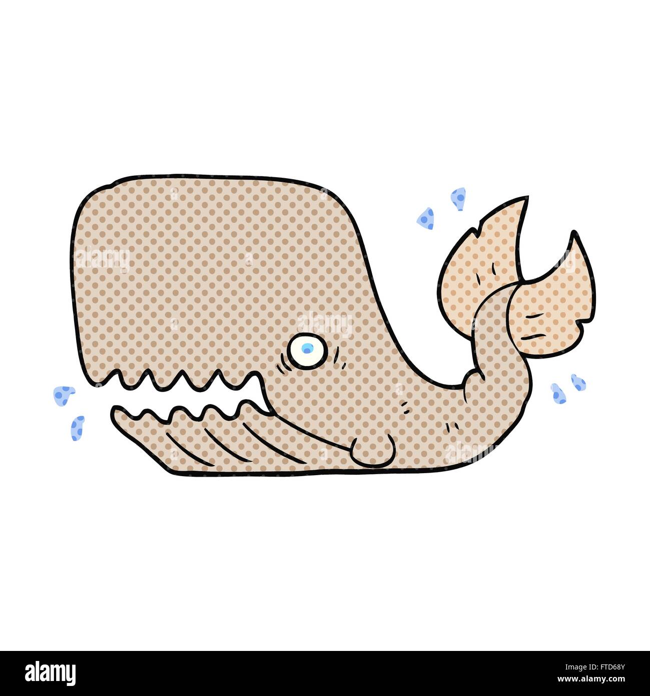 freehand drawn cartoon angry whale Stock Vector Image & Art - Alamy