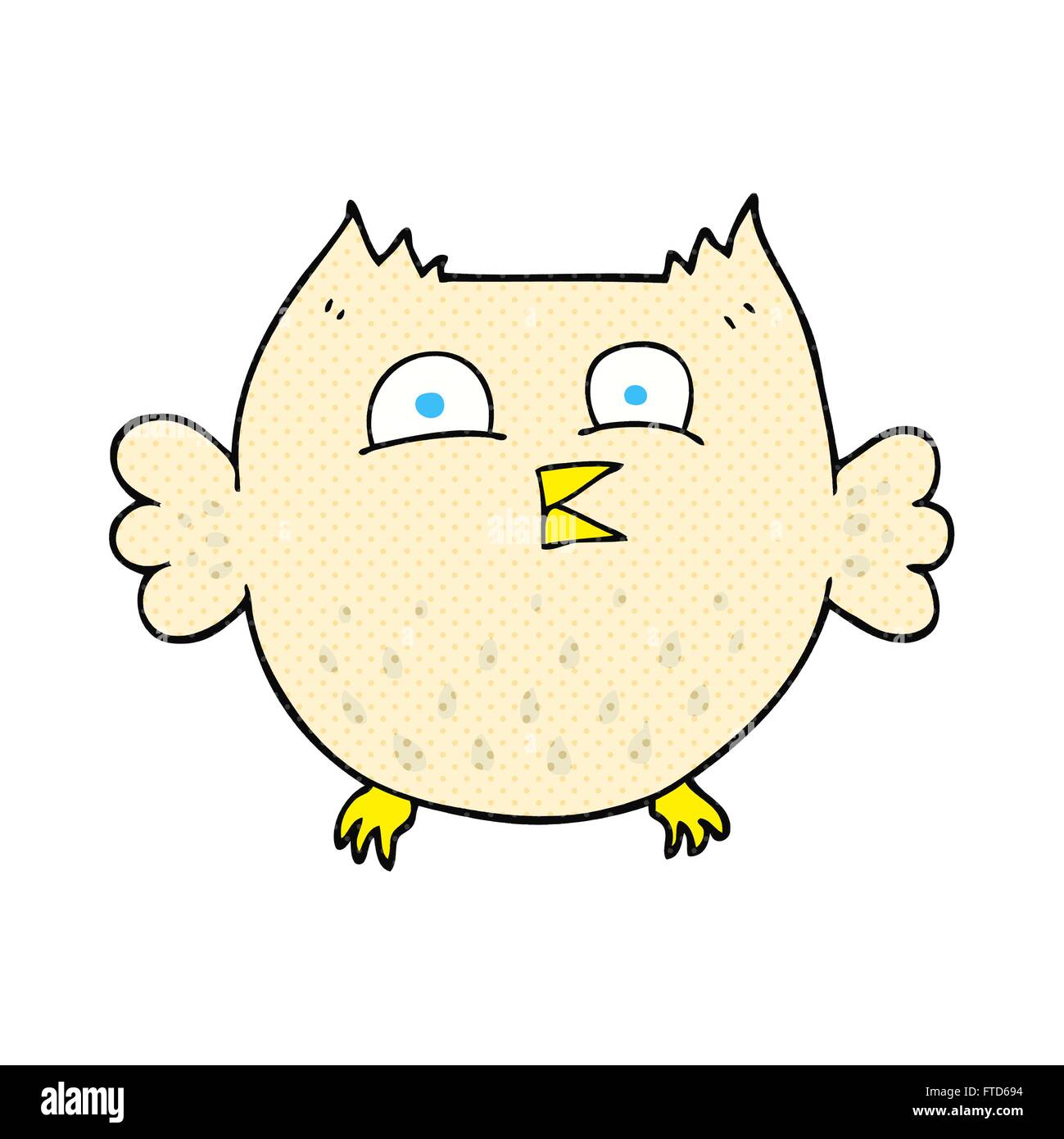 freehand drawn cartoon happy owl Stock Vector Image & Art - Alamy