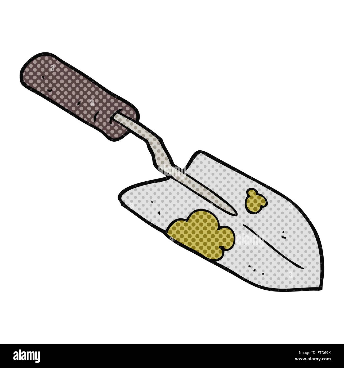 freehand drawn cartoon trowel Stock Vector Image & Art - Alamy