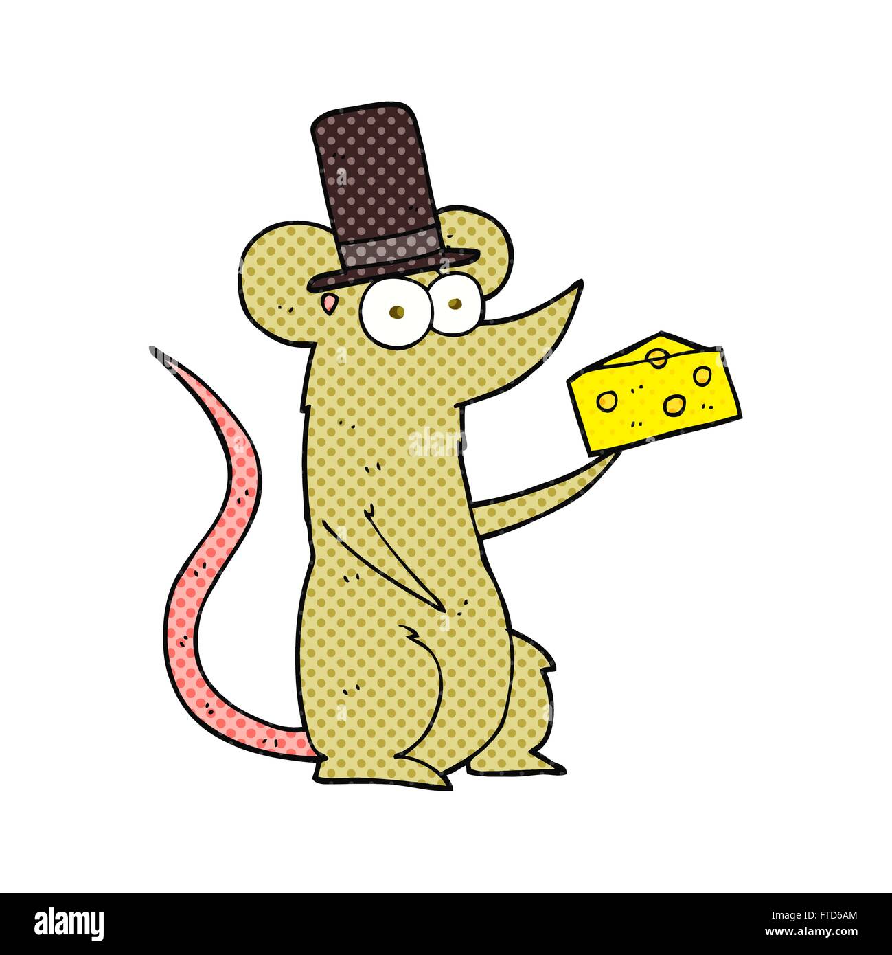 freehand drawn cartoon mouse with cheese Stock Vector Image & Art - Alamy