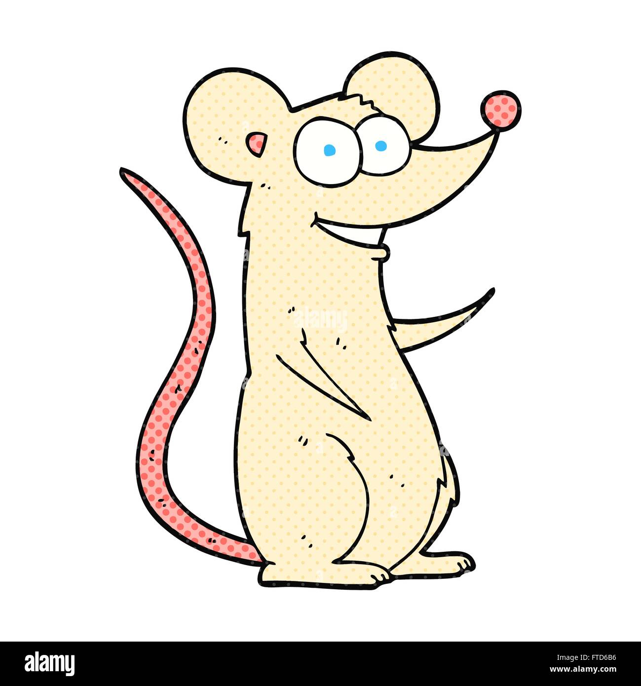 freehand drawn cartoon happy mouse Stock Vector Image & Art - Alamy