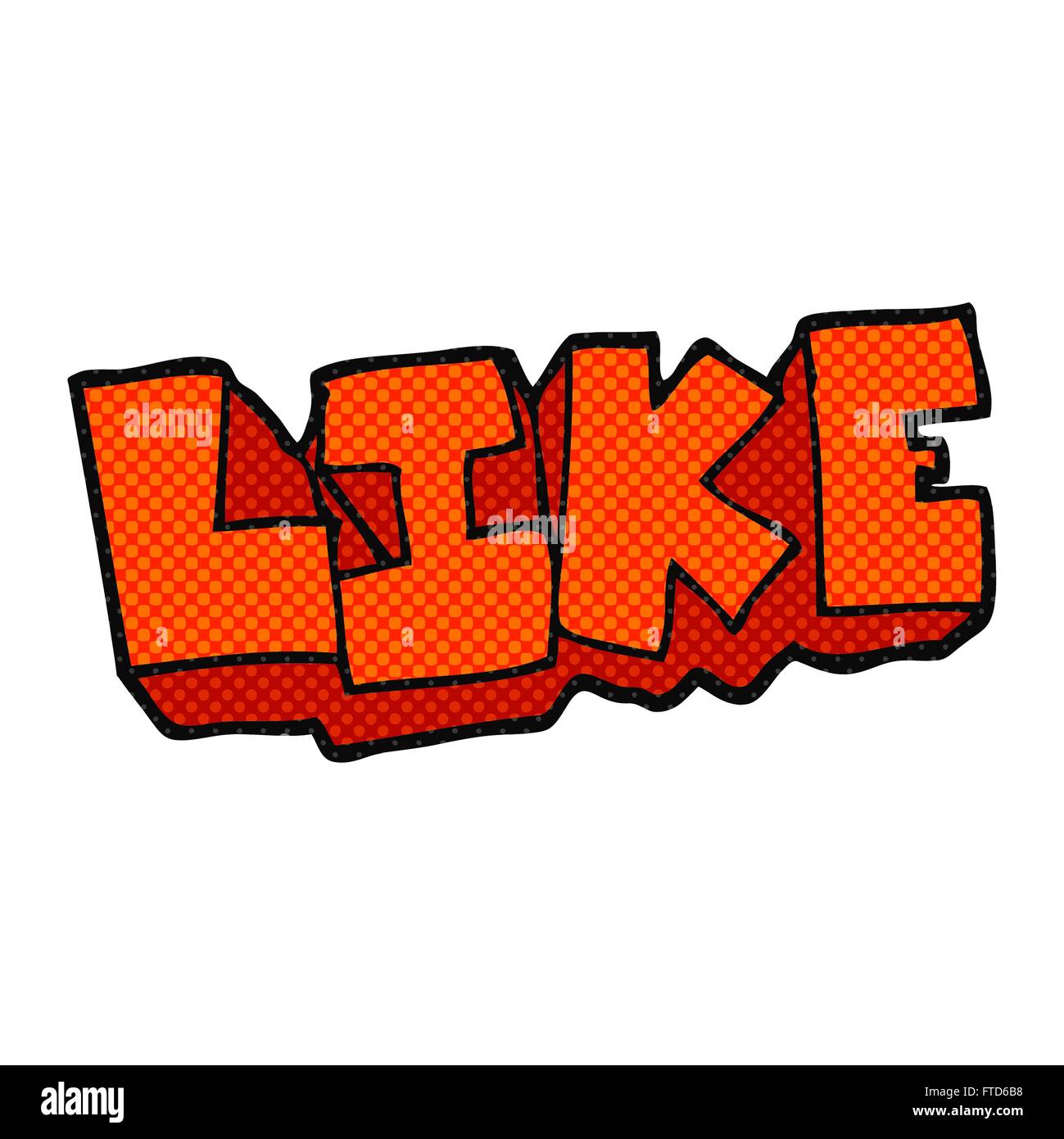 freehand drawn cartoon word like Stock Vector Image & Art - Alamy