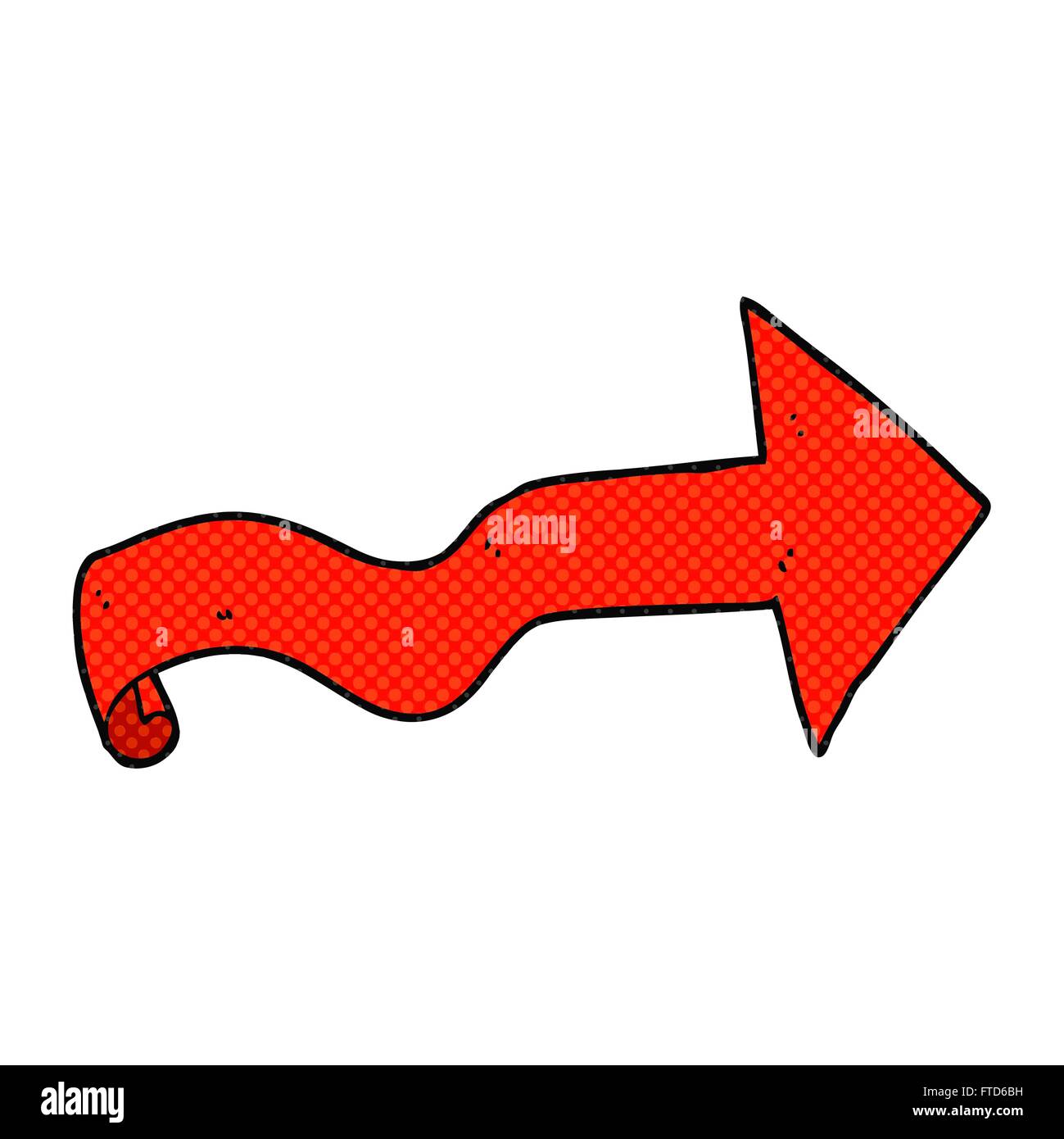 freehand drawn cartoon arrow Stock Vector Image & Art - Alamy