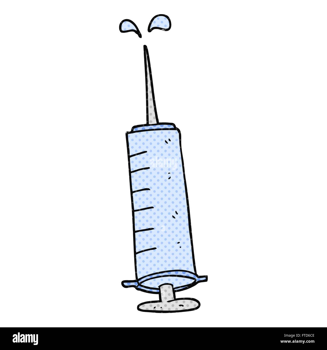 freehand drawn cartoon medical needle Stock Vector Image & Art - Alamy