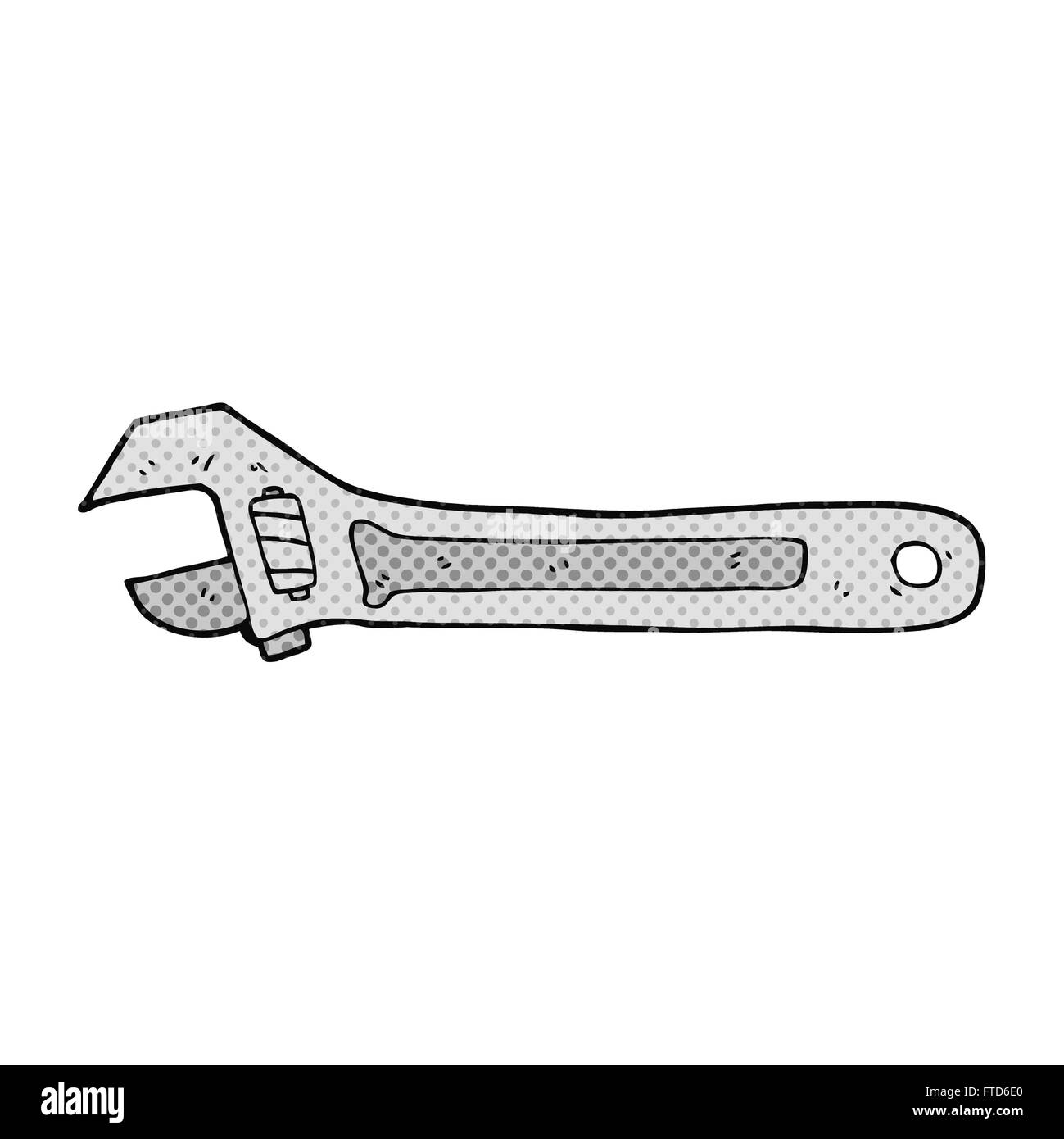 freehand drawn cartoon spanner Stock Vector Image & Art - Alamy