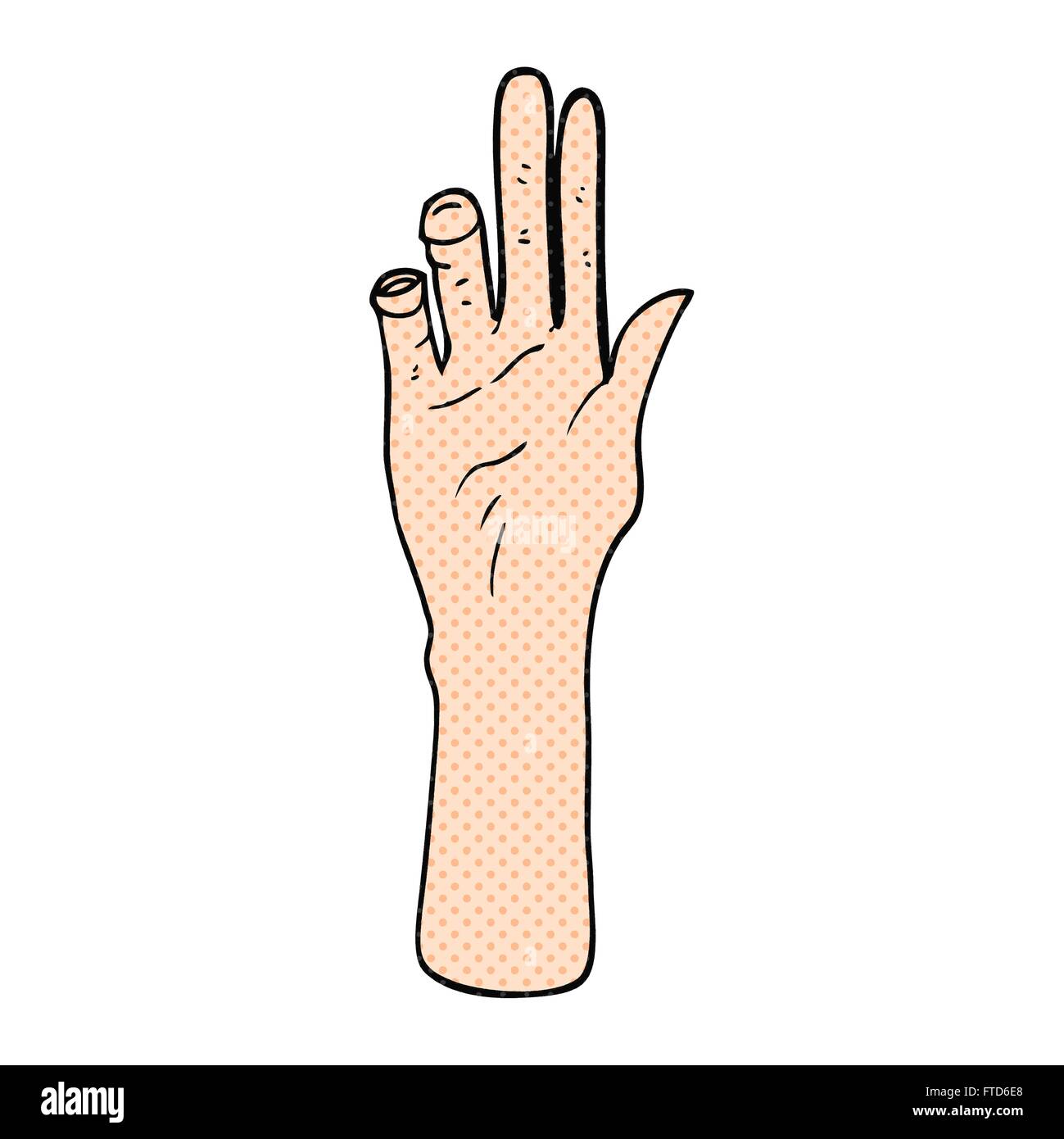 freehand drawn cartoon reaching hand Stock Vector Image & Art - Alamy