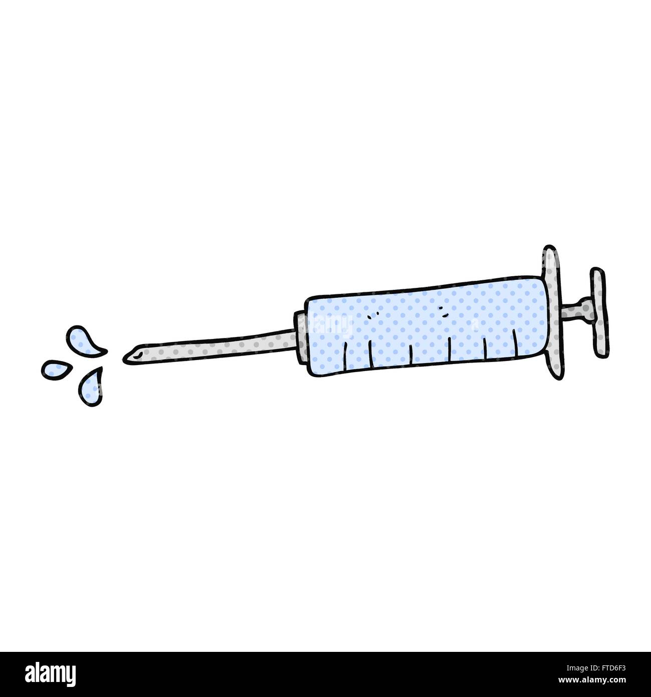 freehand drawn cartoon medical needle Stock Vector Image & Art - Alamy