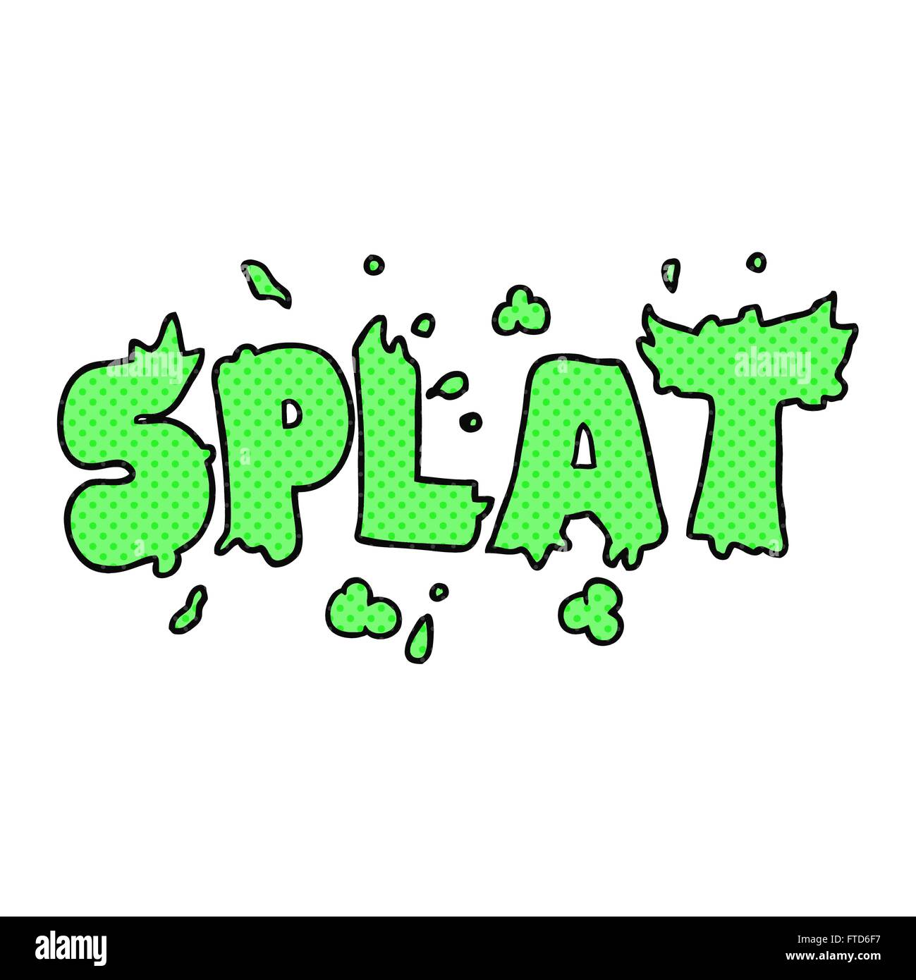 freehand drawn cartoon splat Stock Vector Image & Art - Alamy