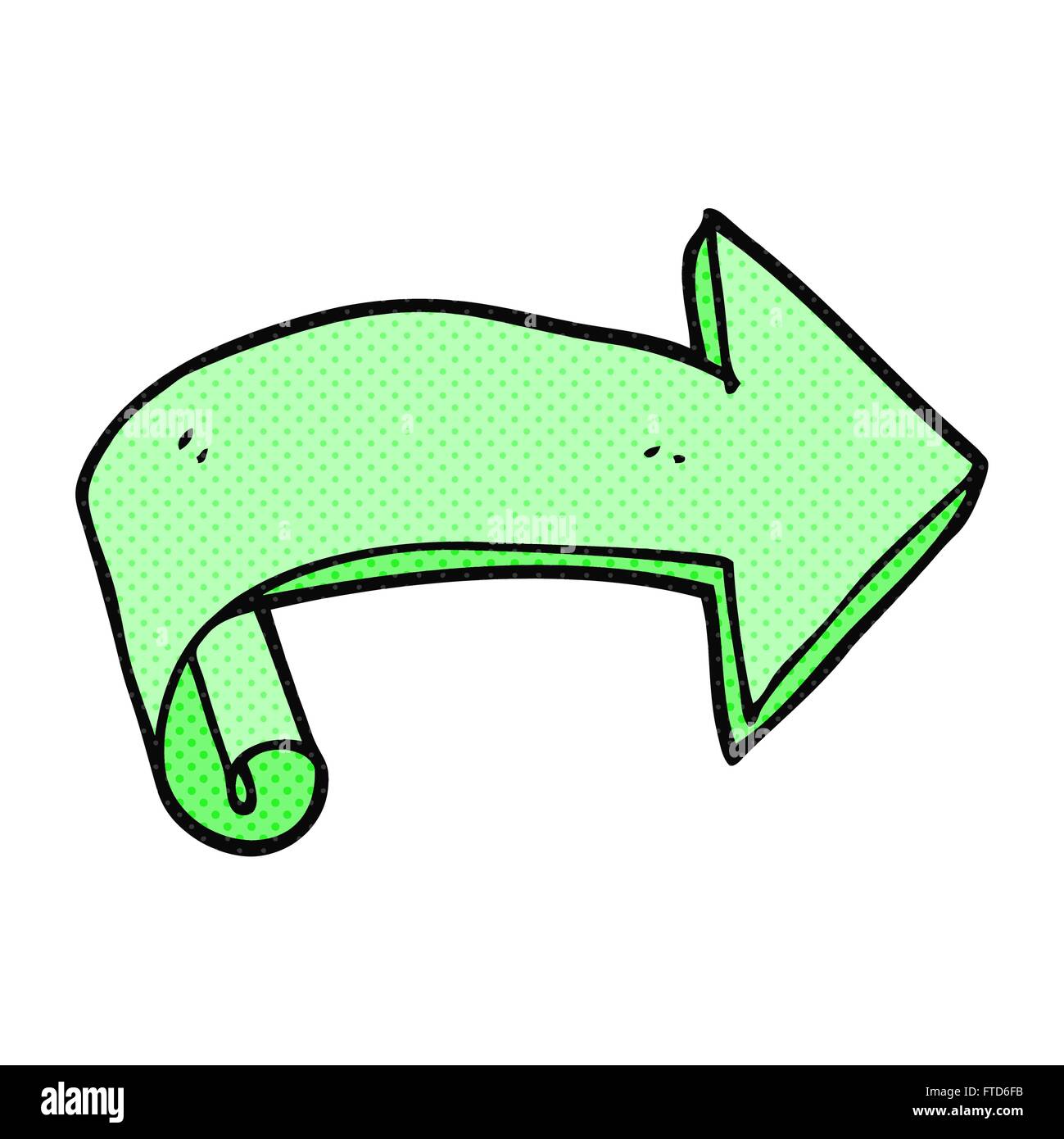 freehand drawn cartoon arrow Stock Vector Image & Art - Alamy