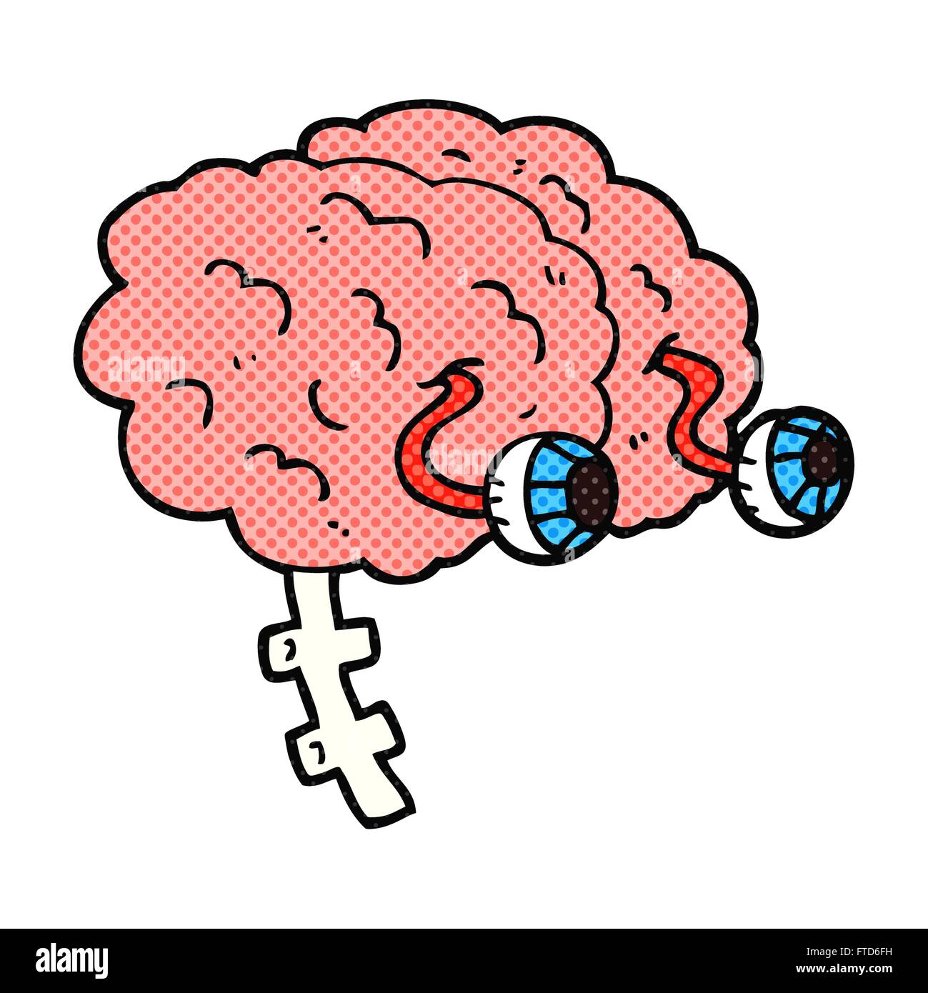 freehand drawn cartoon brain Stock Vector Image & Art - Alamy