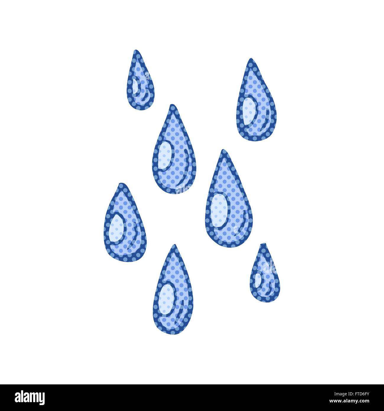freehand drawn cartoon raindrops Stock Vector Image & Art - Alamy