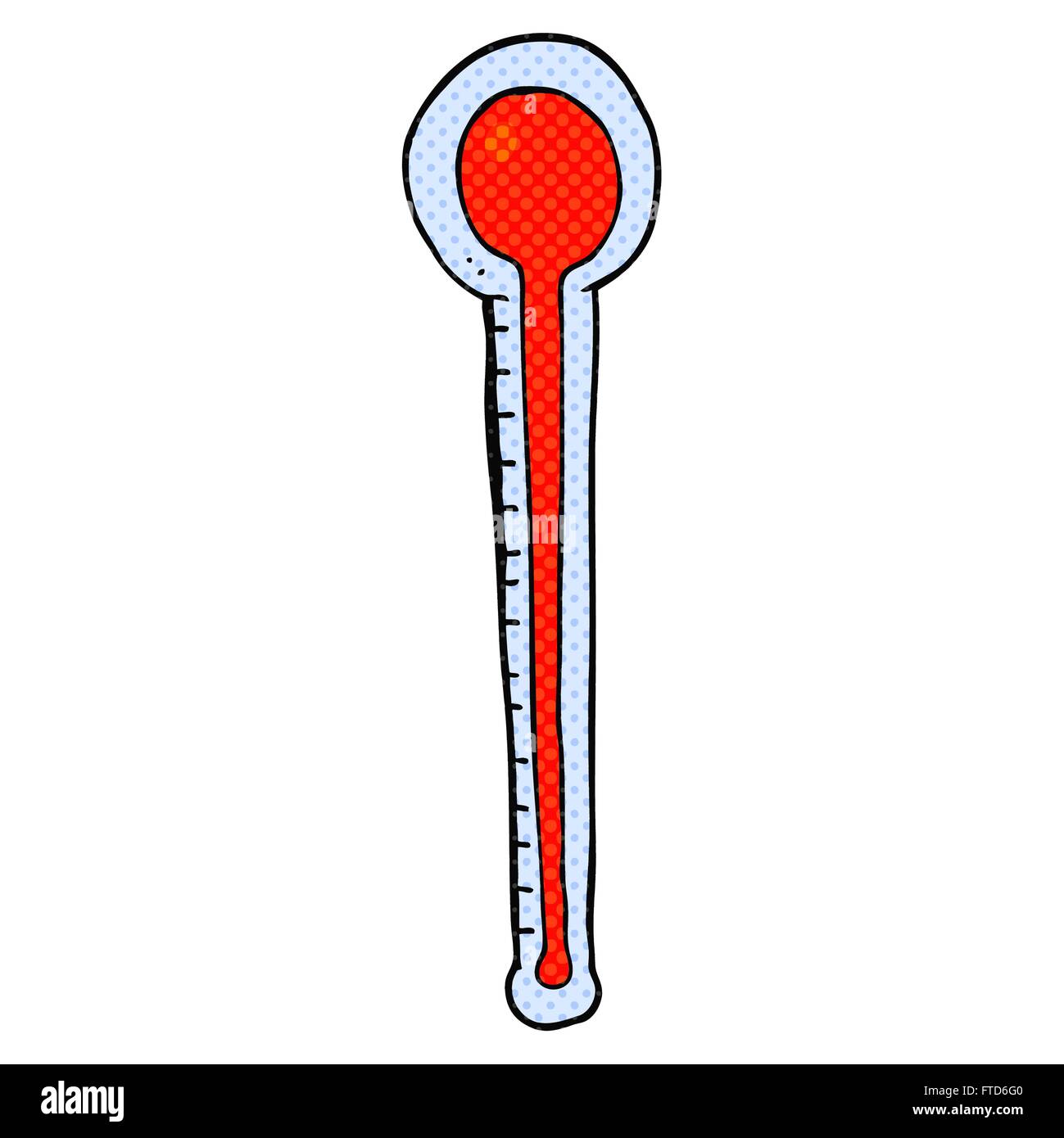 freehand drawn cartoon thermometer Stock Vector Image & Art - Alamy