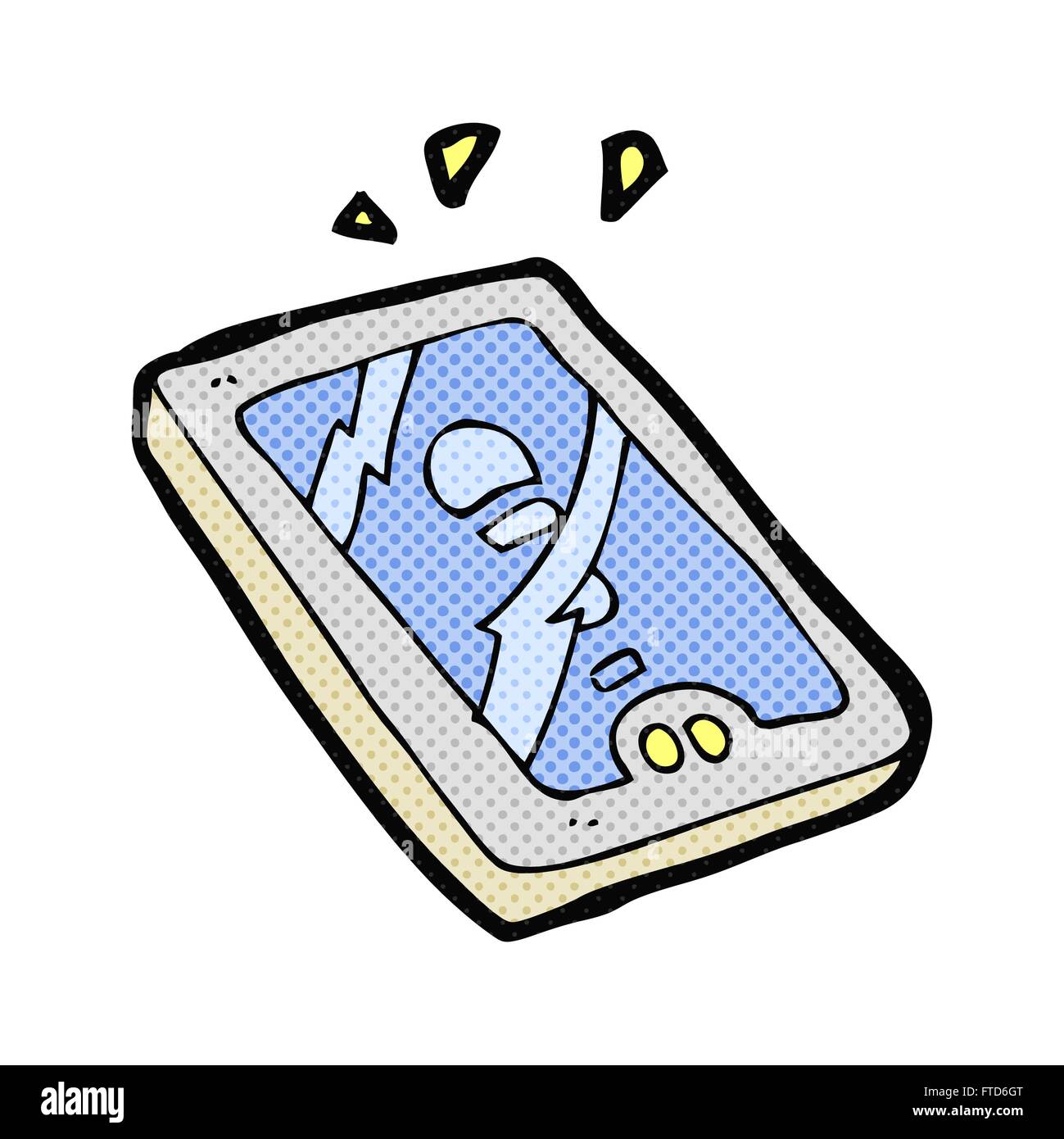 freehand drawn cartoon tablet device Stock Vector Image & Art - Alamy