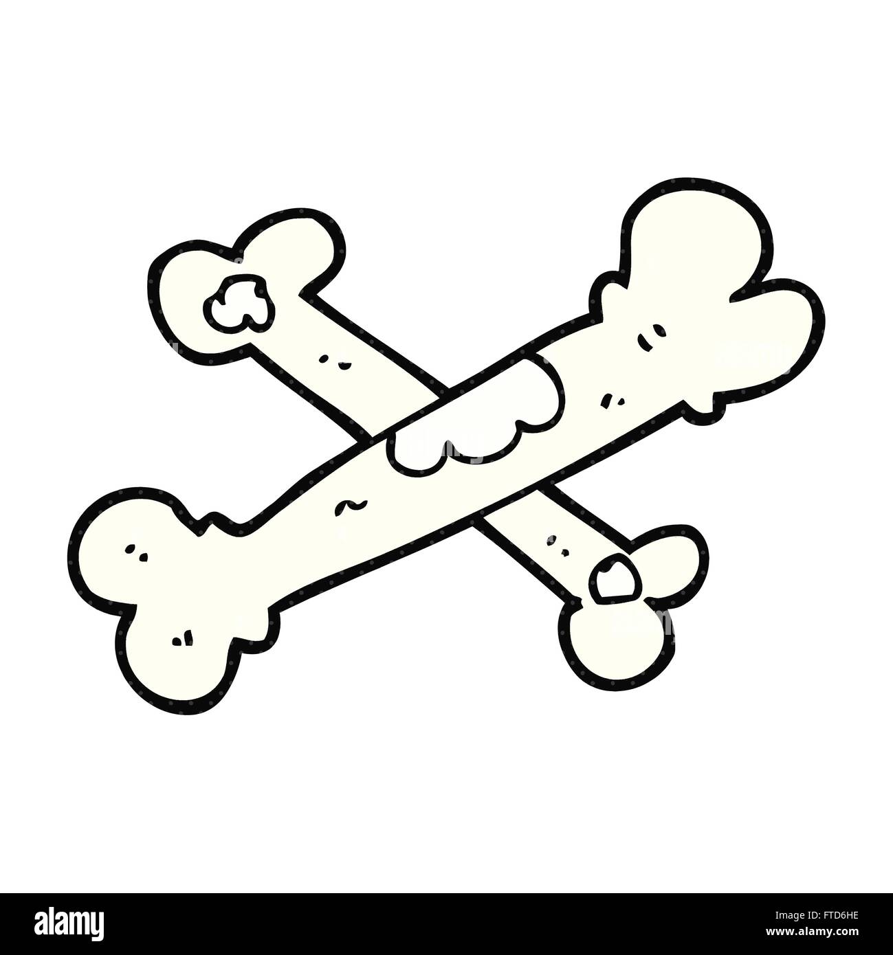 freehand drawn cartoon old bones Stock Vector Image & Art - Alamy