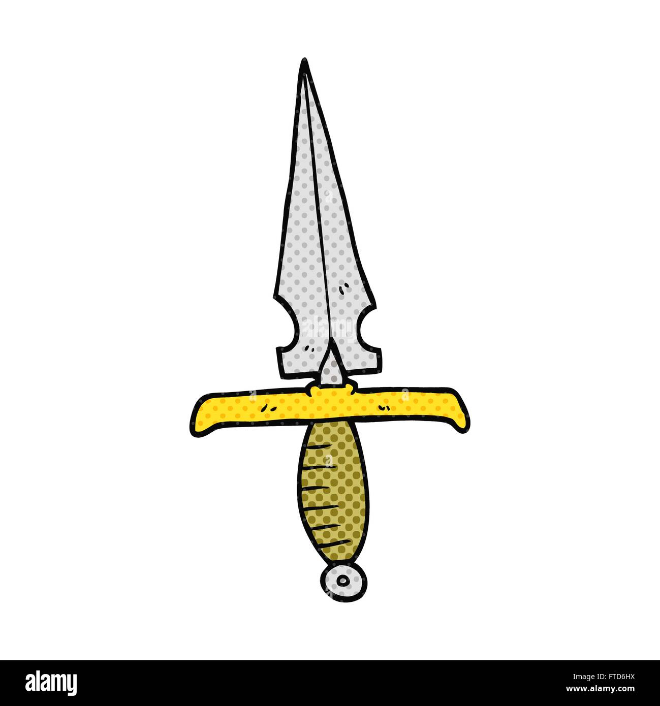 freehand drawn cartoon dagger Stock Vector Image & Art - Alamy