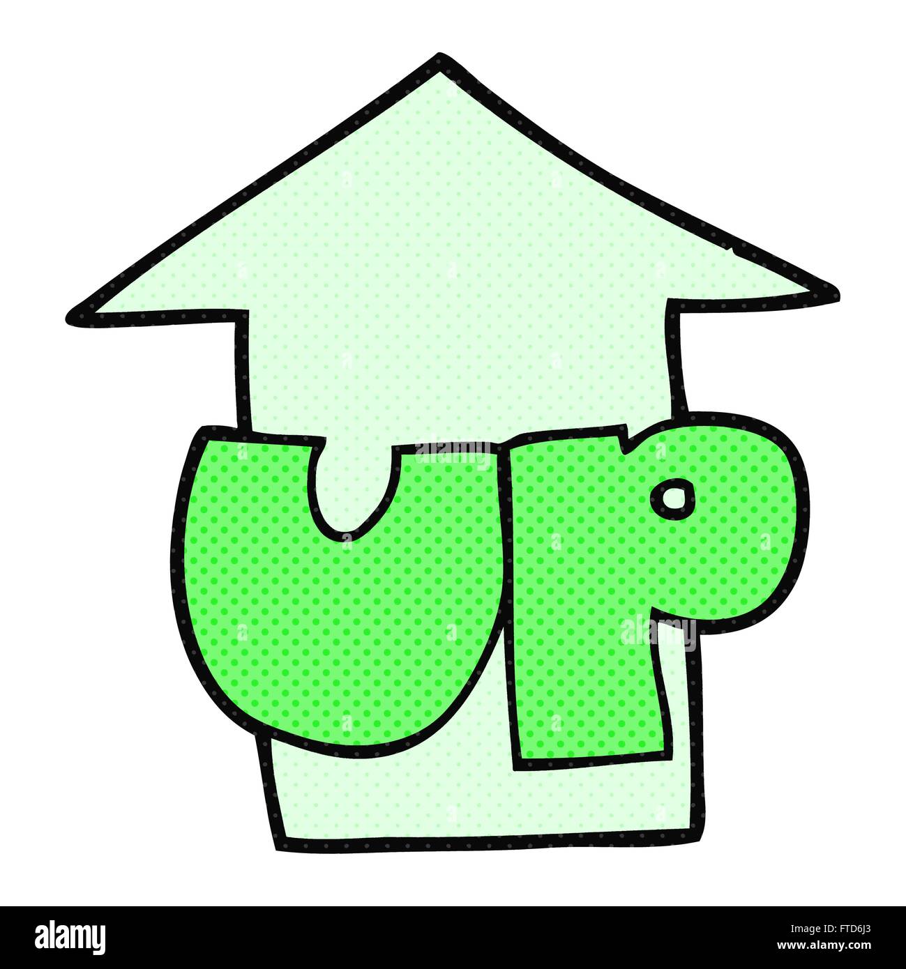 freehand drawn cartoon up symbol Stock Vector Image & Art - Alamy