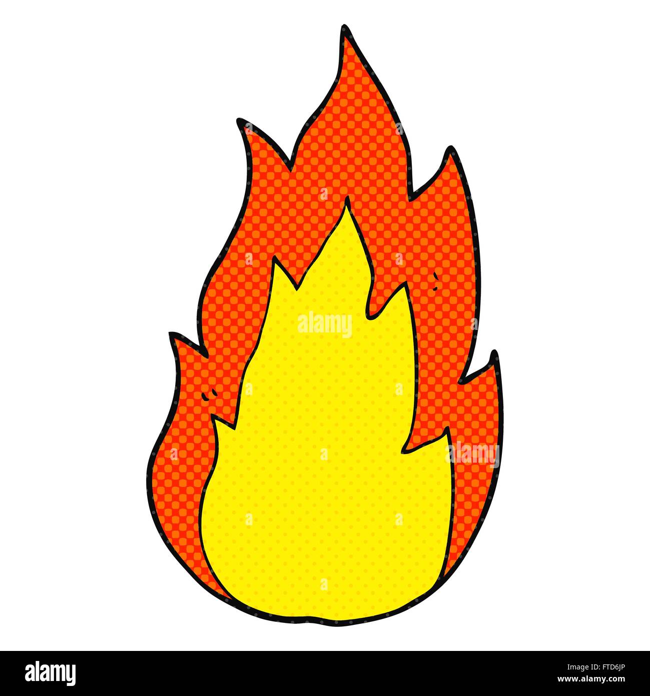 Freehand drawn cartoon fire symbol hi-res stock photography and images ...