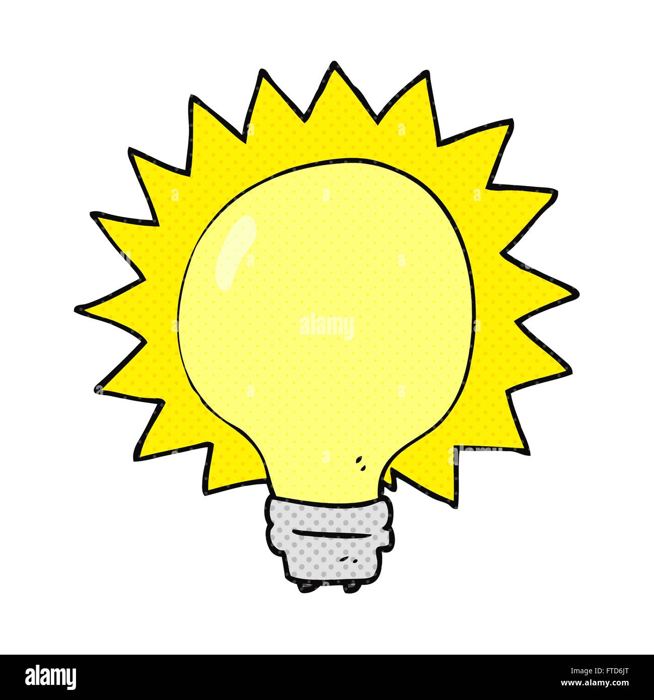 freehand drawn cartoon light bulb Stock Vector Image & Art - Alamy