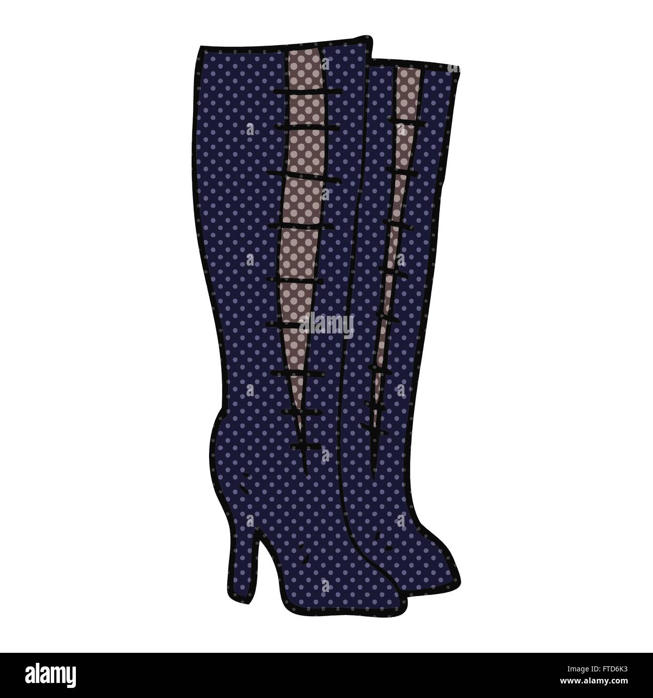 freehand drawn cartoon high boots Stock Vector Image & Art - Alamy