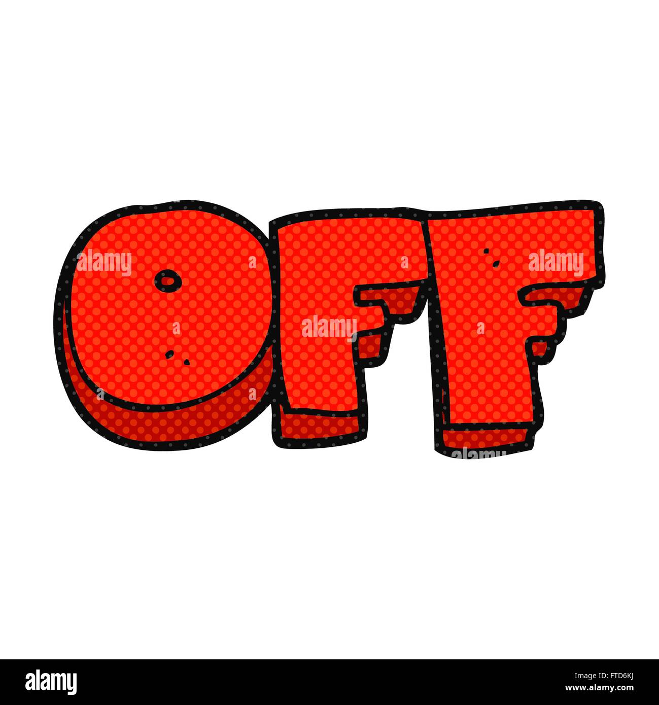 freehand drawn cartoon off sign Stock Vector Image & Art - Alamy