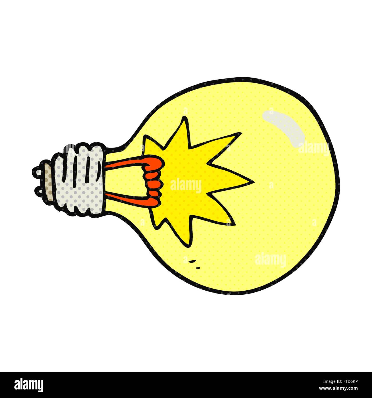freehand drawn cartoon light bulb Stock Vector Image & Art - Alamy
