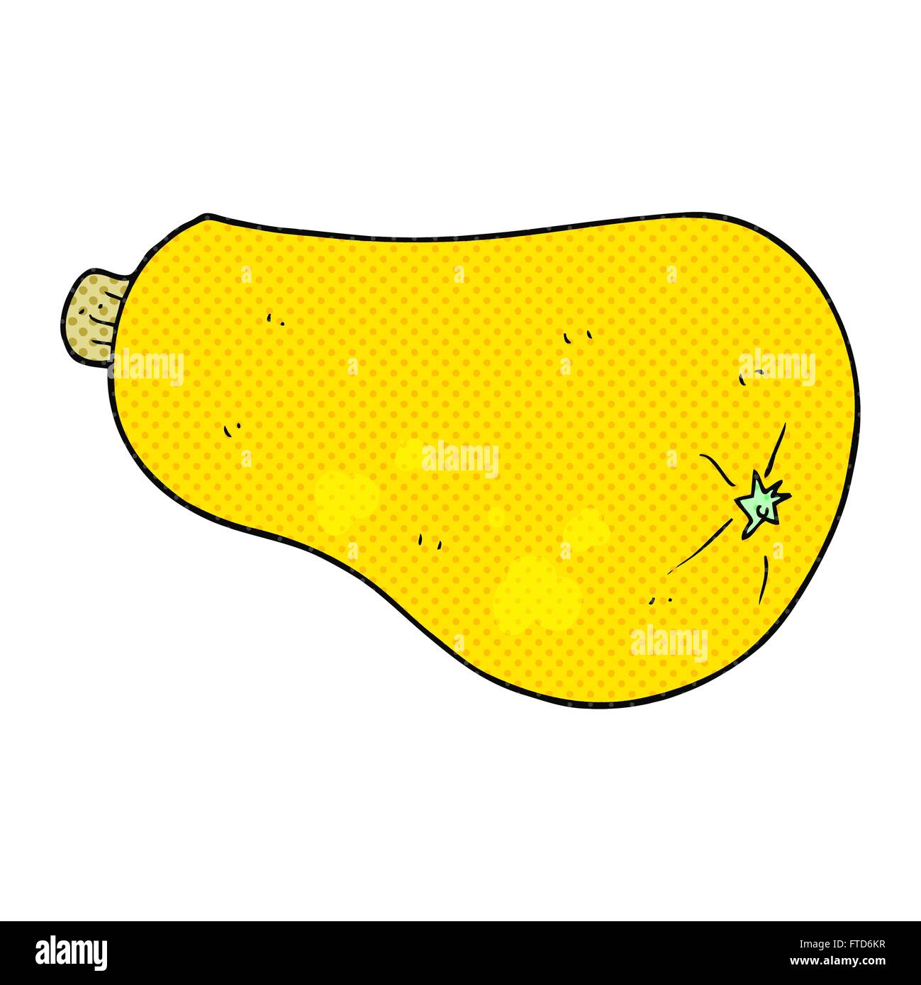 freehand drawn cartoon butternut squash Stock Vector Image & Art - Alamy