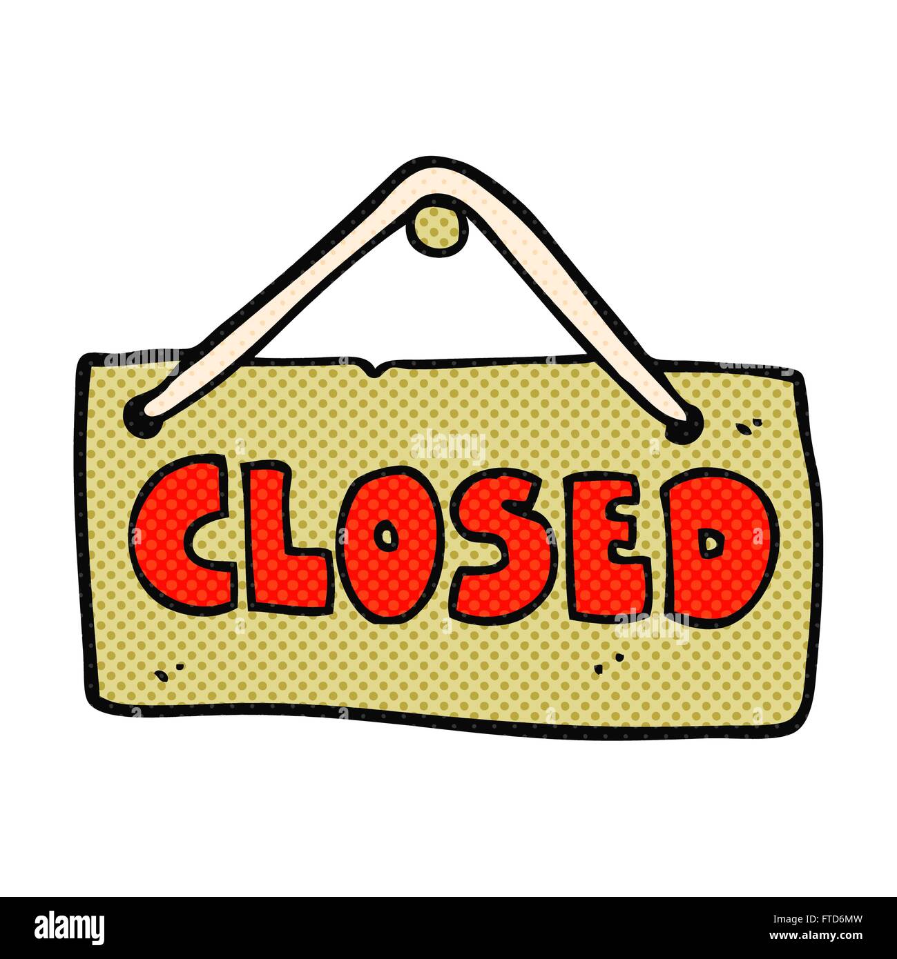 freehand drawn cartoon closed shop sign Stock Vector Image & Art - Alamy