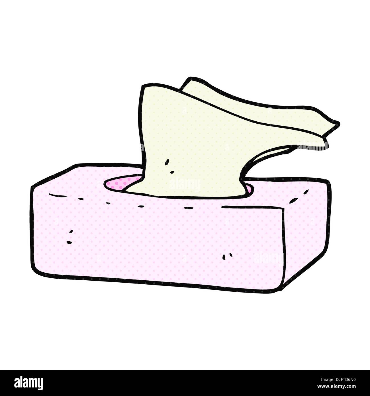 Freehand retro cartoon box tissues hi-res stock photography and images ...