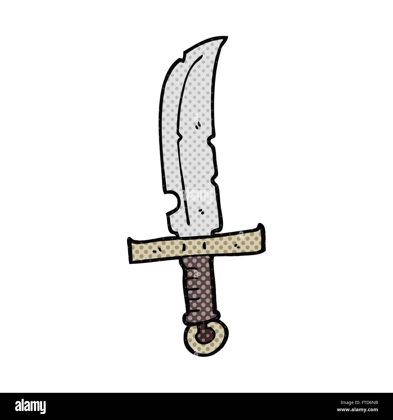 freehand drawn cartoon knife Stock Vector Image & Art - Alamy