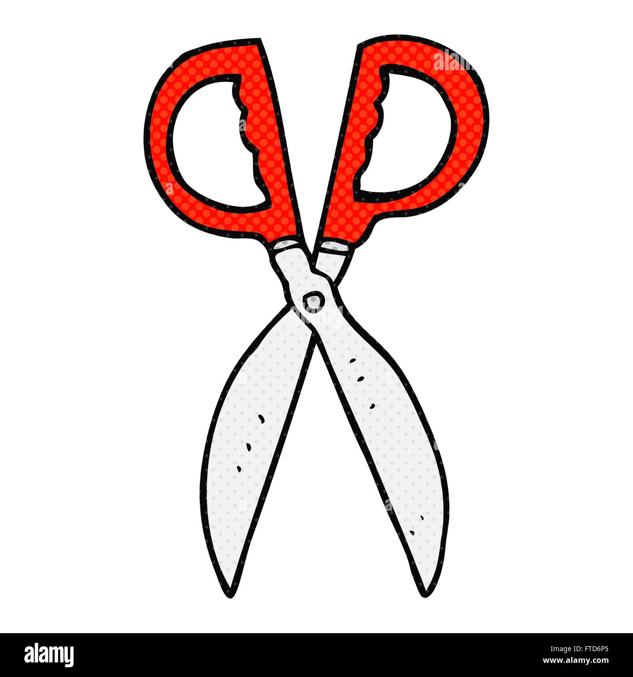 freehand drawn cartoon pair of scissors Stock Vector Image & Art - Alamy