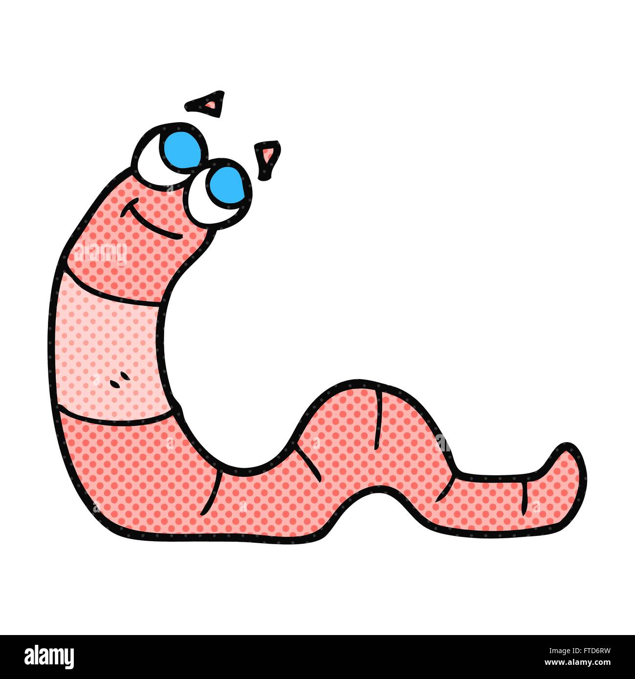freehand drawn cartoon worm Stock Vector Image & Art - Alamy