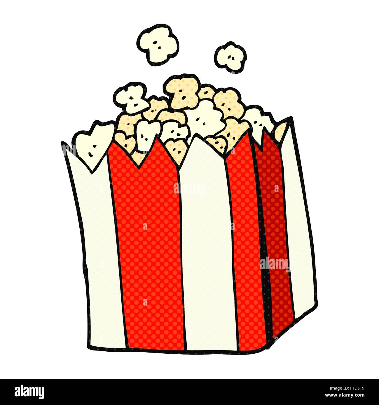 freehand drawn cartoon popcorn Stock Vector Image & Art - Alamy