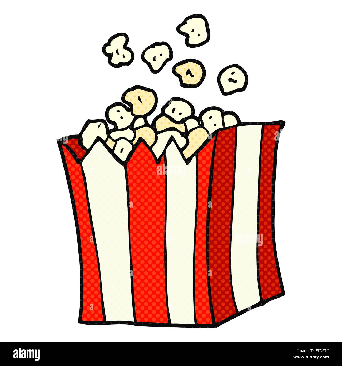 freehand drawn cartoon popcorn Stock Vector Image & Art - Alamy