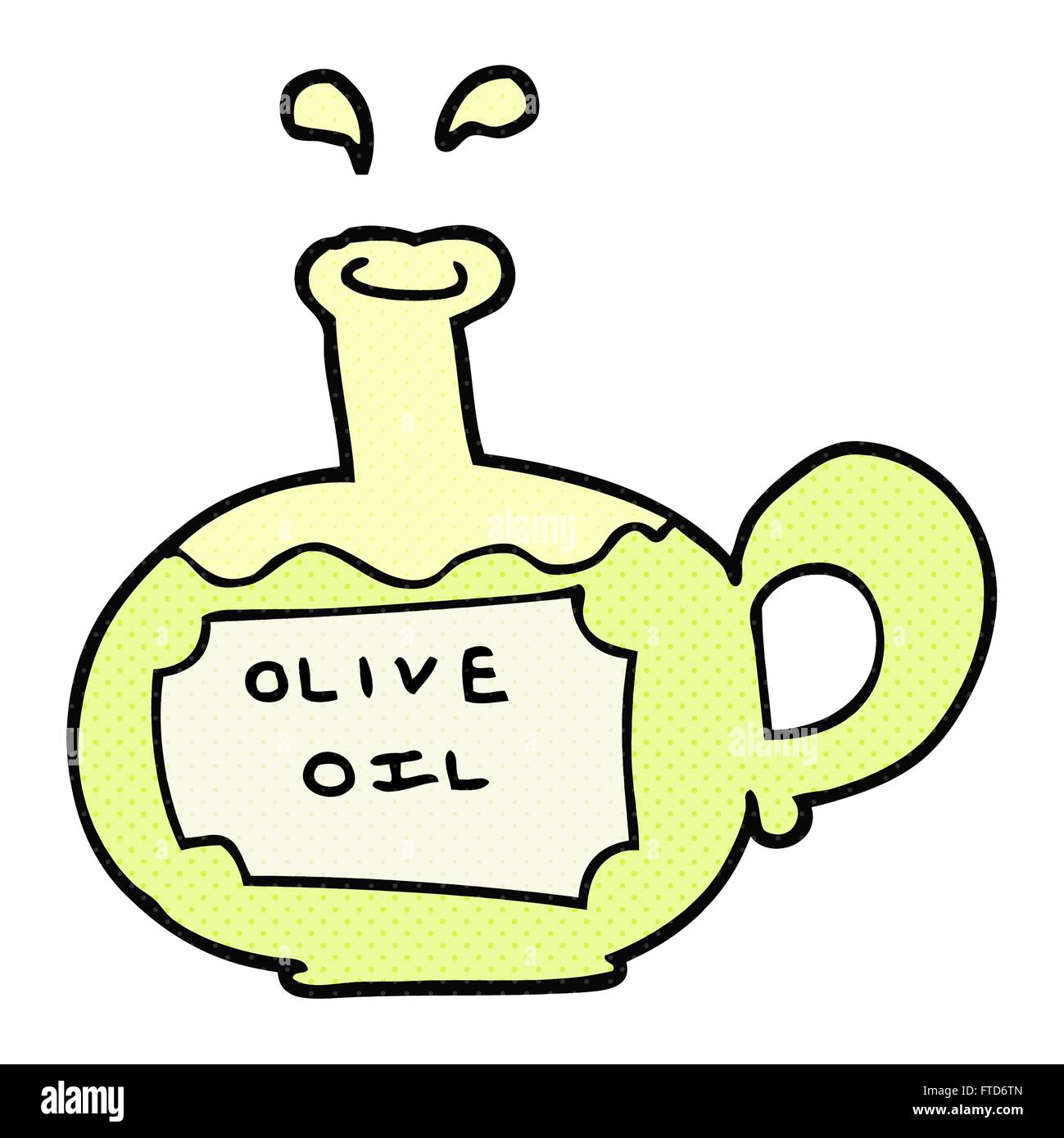Freehand drawn cartoon olive oil hi-res stock photography and images ...