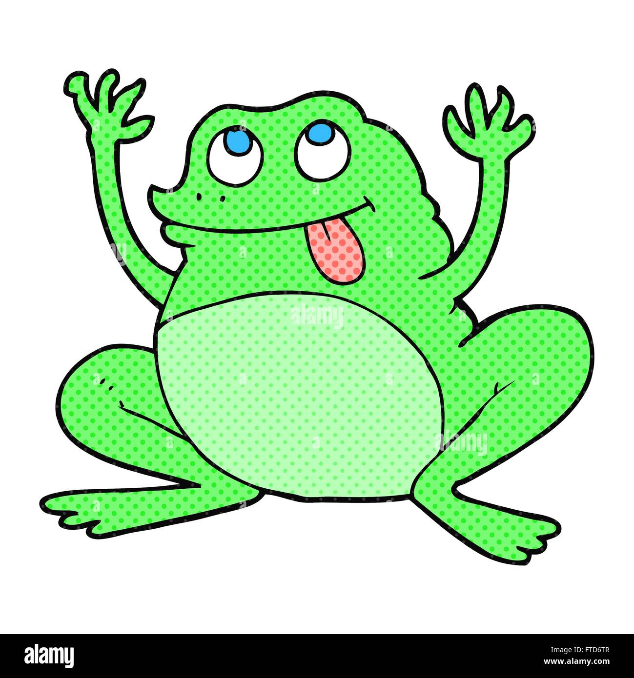 Freehand drawn cartoon frog Cut Out Stock Images & Pictures - Alamy