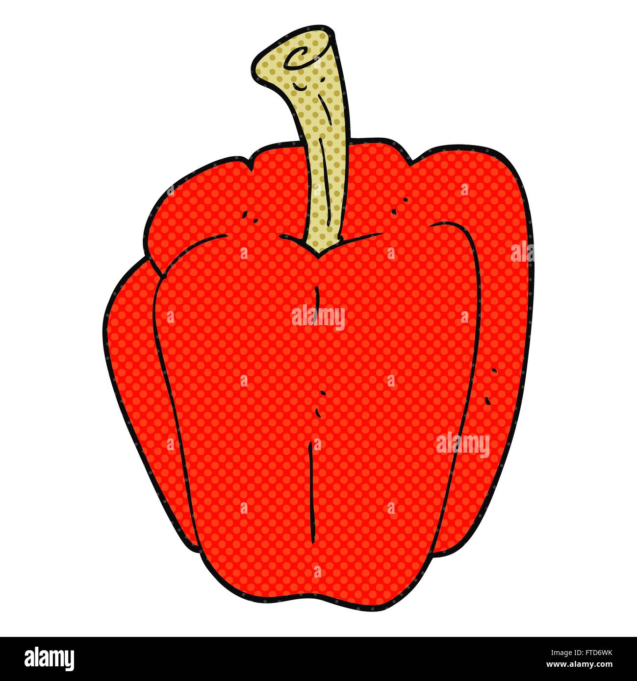 freehand drawn cartoon pepper Stock Vector Image & Art - Alamy