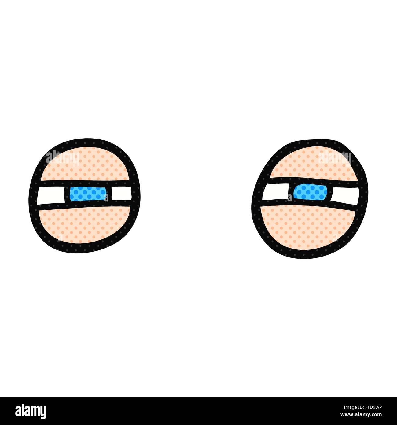 freehand drawn cartoon scowling eyes Stock Vector Image & Art - Alamy