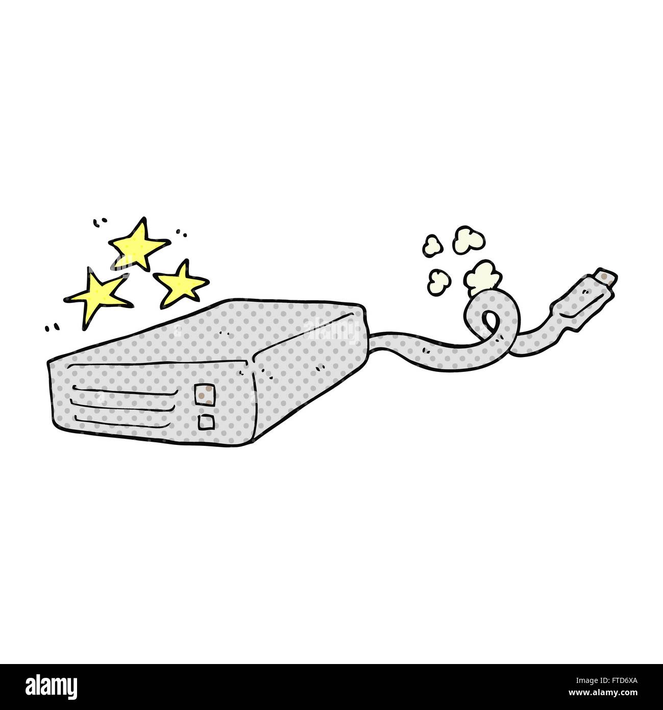 freehand drawn cartoon computer hard drive Stock Vector Image & Art - Alamy