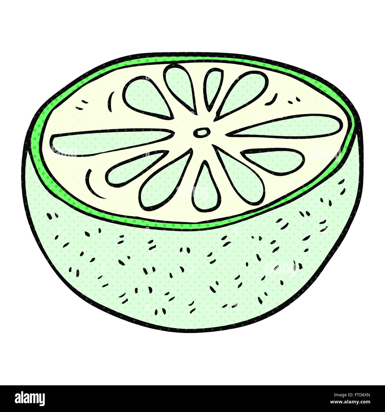 freehand drawn cartoon half melon Stock Vector Image & Art - Alamy